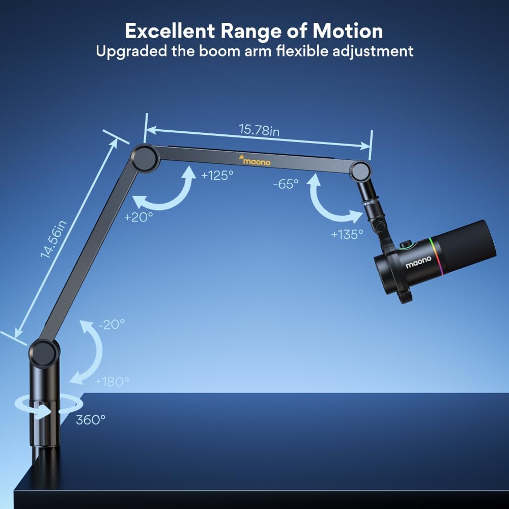 MAONO BA91 / BA90 MICROPHONE BOOM ARM STAND MIC HOLDER MICROPHONE STAND ...