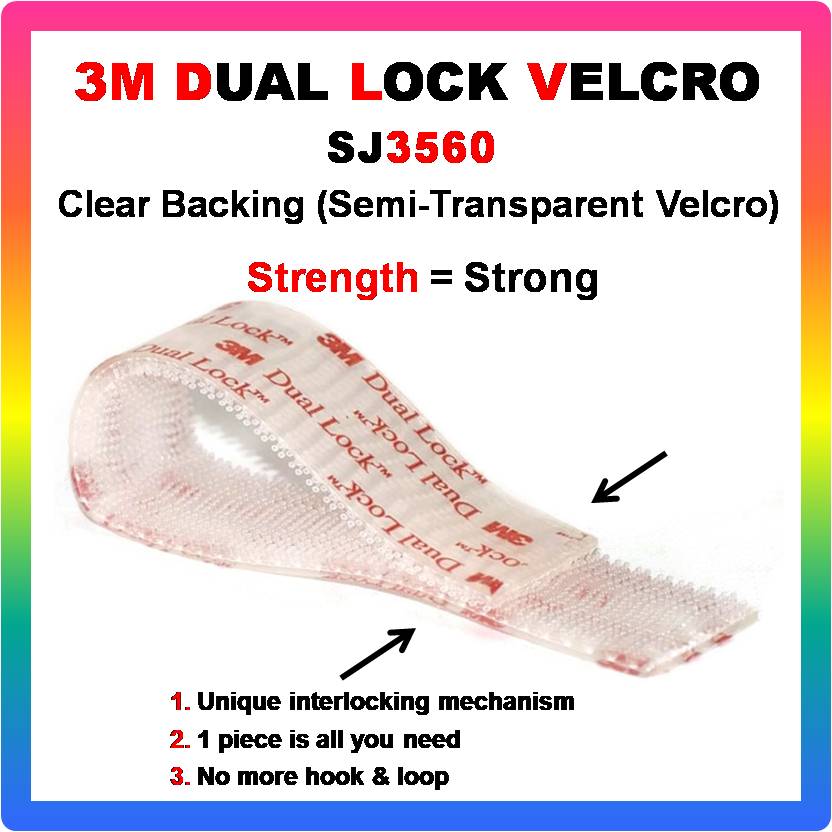 3M SJ3551 SJ3560 SJ4570 Dual Lock Heavy Duty Velcro Tape Adhesive ...
