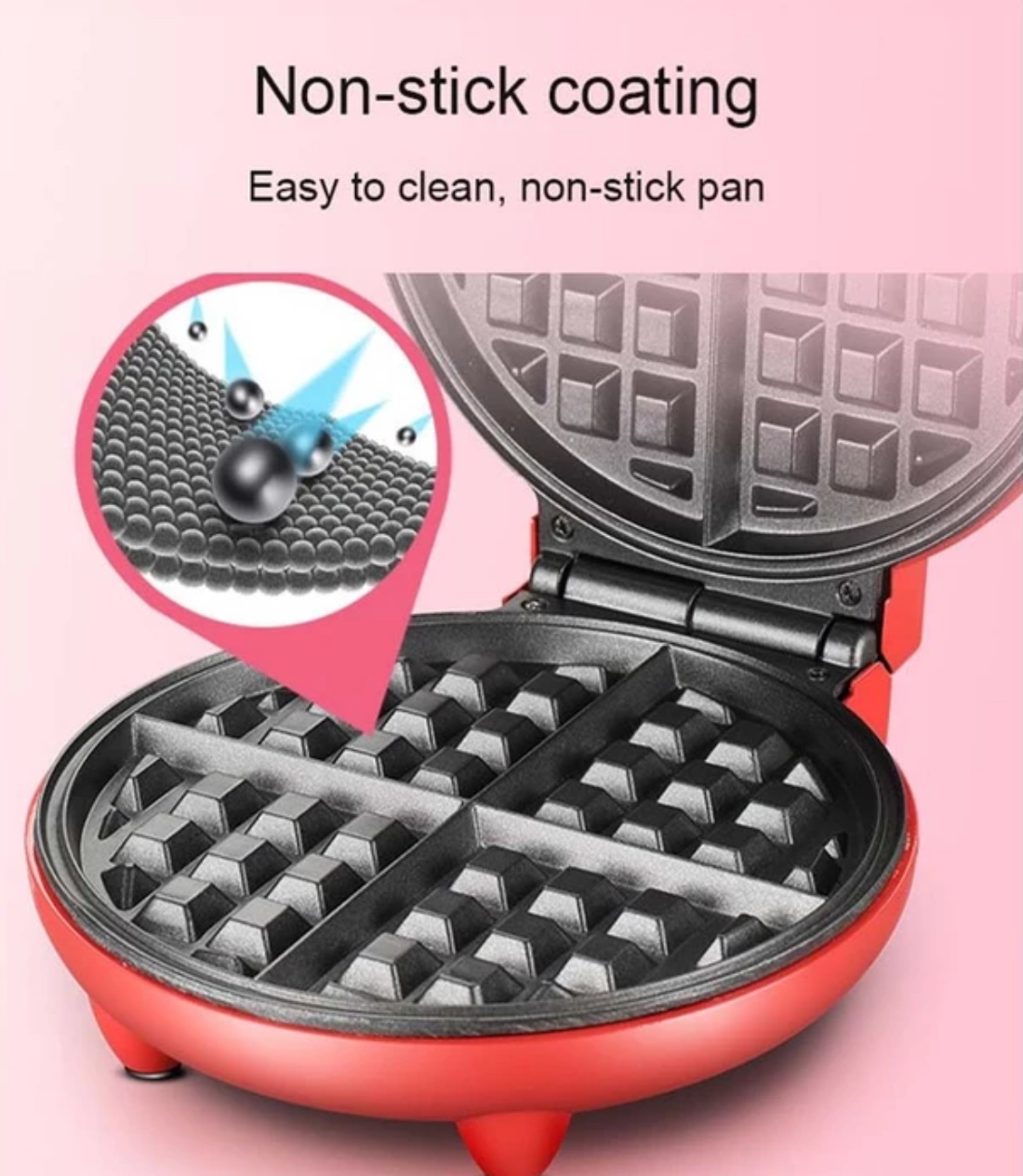 Electric Waffle Maker Machine Mini Waffles Sandwich Maker Breakfast Egg ...
