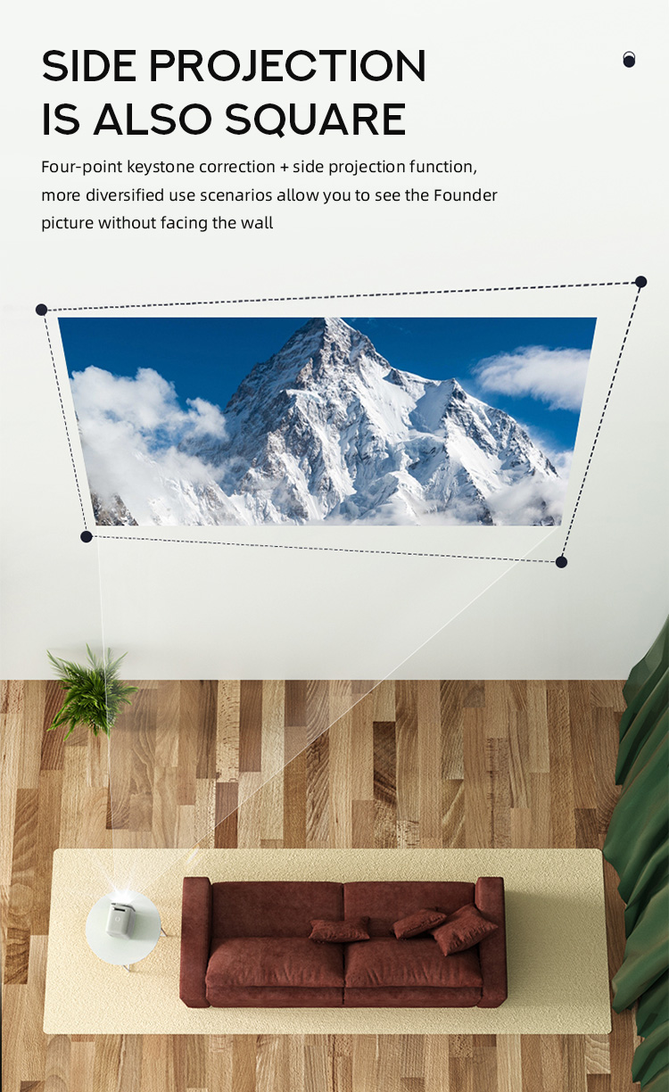 ZEEMR Smart Mini Projector M1 Pro 4K Decode HD Android 9.0 WIFI ...