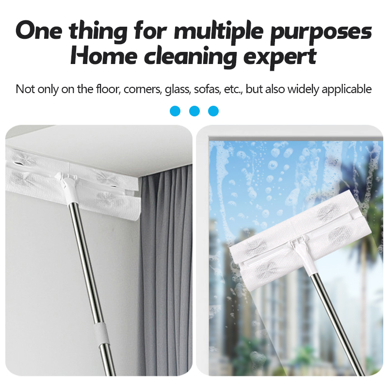 Ready Stock Electrostatic Dust Removal Paper Flat Mop Disposable Floor ...