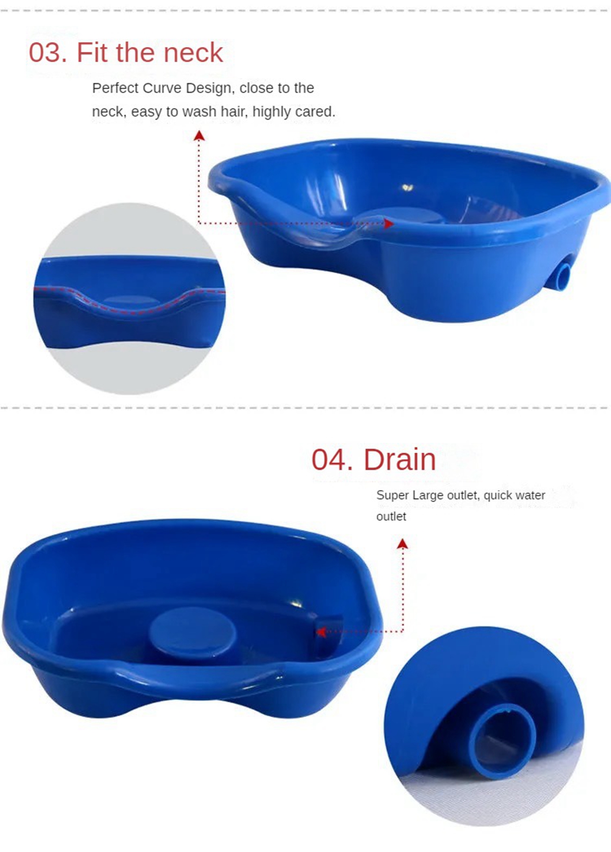 Adult Children Elderly Pregnant Women Shampoo Basin Wash Basin Wash ...