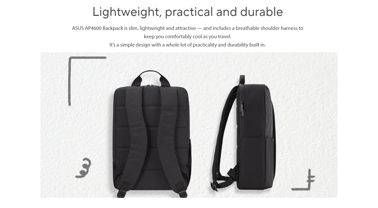 ASUS Laptop Backpack (16") AP4600 | Shopee Malaysia