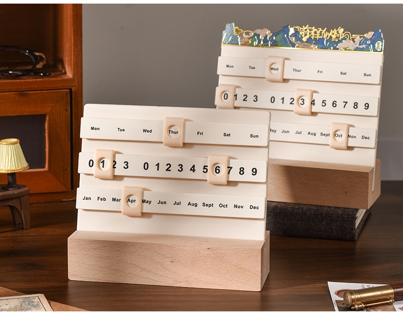 [FREE METAL RULER] INS Minimalist Creative DIY Perpetual Calendar ...