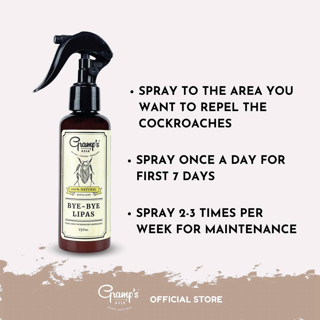 Gramp's Asia Repellent Bye Bye Lipas 100% Natural Ingredients (150ml ...