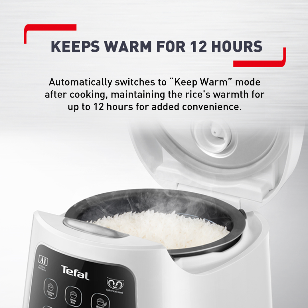 Tefal Easy Rice Compact Fuzzy Logic Rice Cooker 1.0L (RK7301) | Shopee Malaysia
