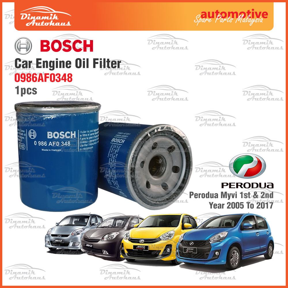 Perodua Myvi 1st & 2nd Gen Lagi Best Icon Year 2005 To 2017 Car Engine Oil Filter Bosch Oil ...