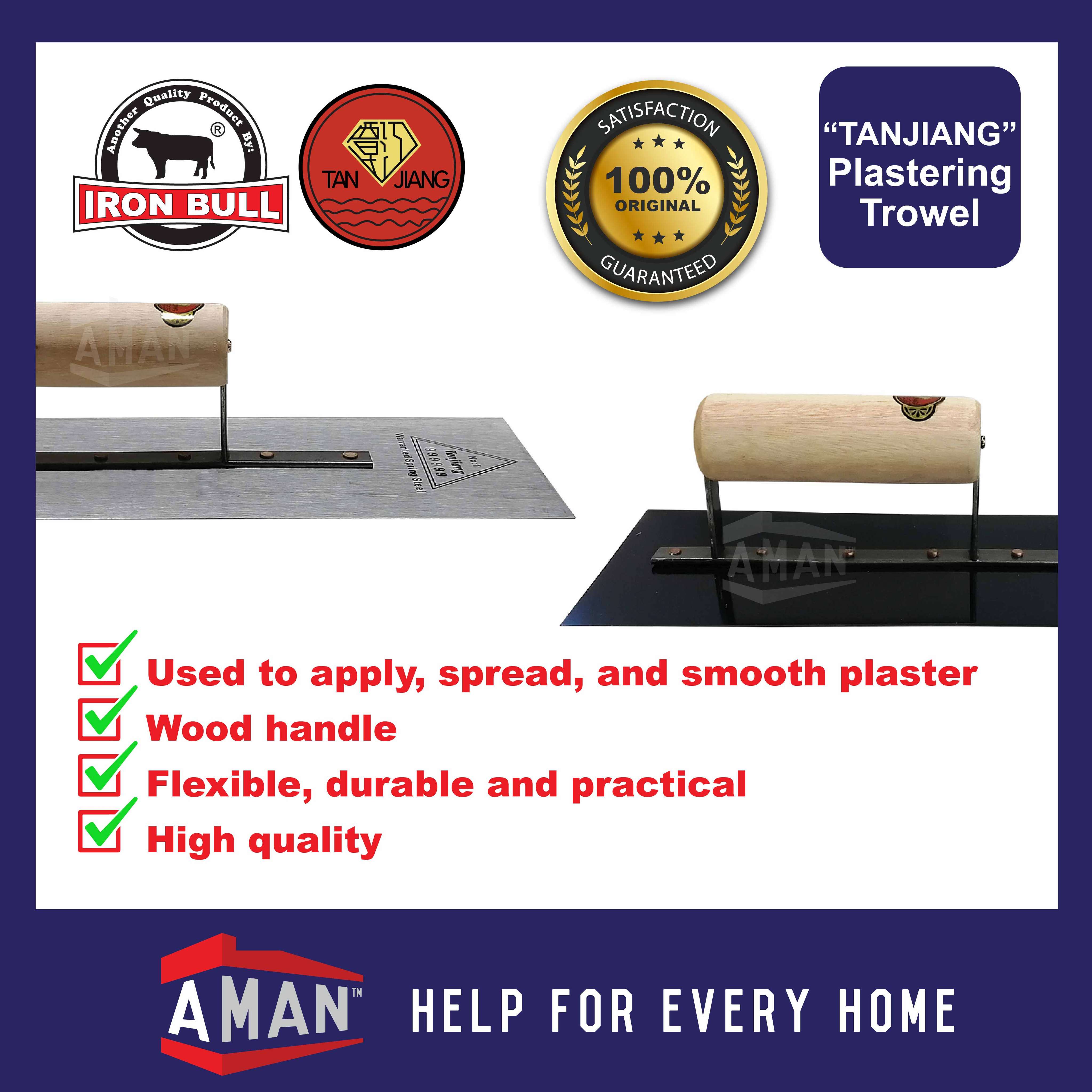 TANJIANG Plastering Trowel Cement Trowel Plaster Trowel Tile Plastering ...