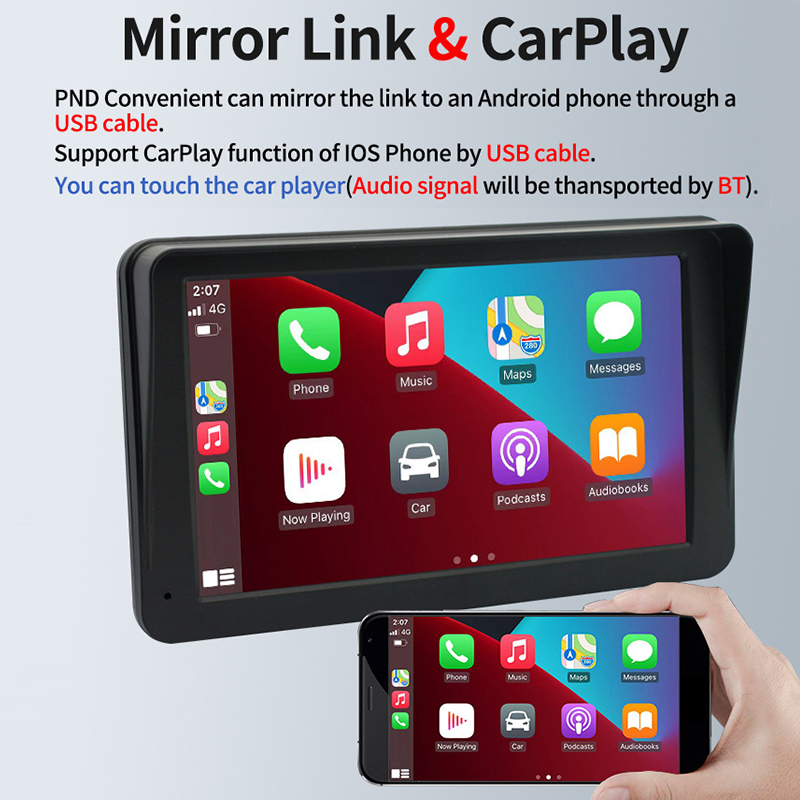 🚙7inch Car Android Player With Reverse Camera Car Mp5 Player Touch ...