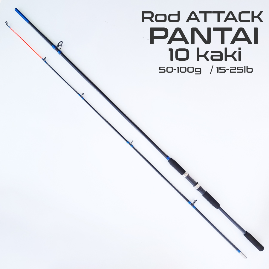 Rod Pantai 8-10 kaki-Surf Rod ATTACK 🔥Ready Stock🔥 50-250g 🔥 | Shopee ...