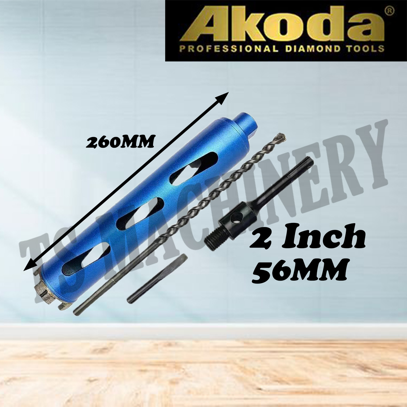 [𝐎𝐫𝐢𝐠𝐢𝐧𝐚𝐥]AKODA DRY CORE BIT ( SDS PLUS ) 25MM 38MM 56MM 76MM 260MM ...
