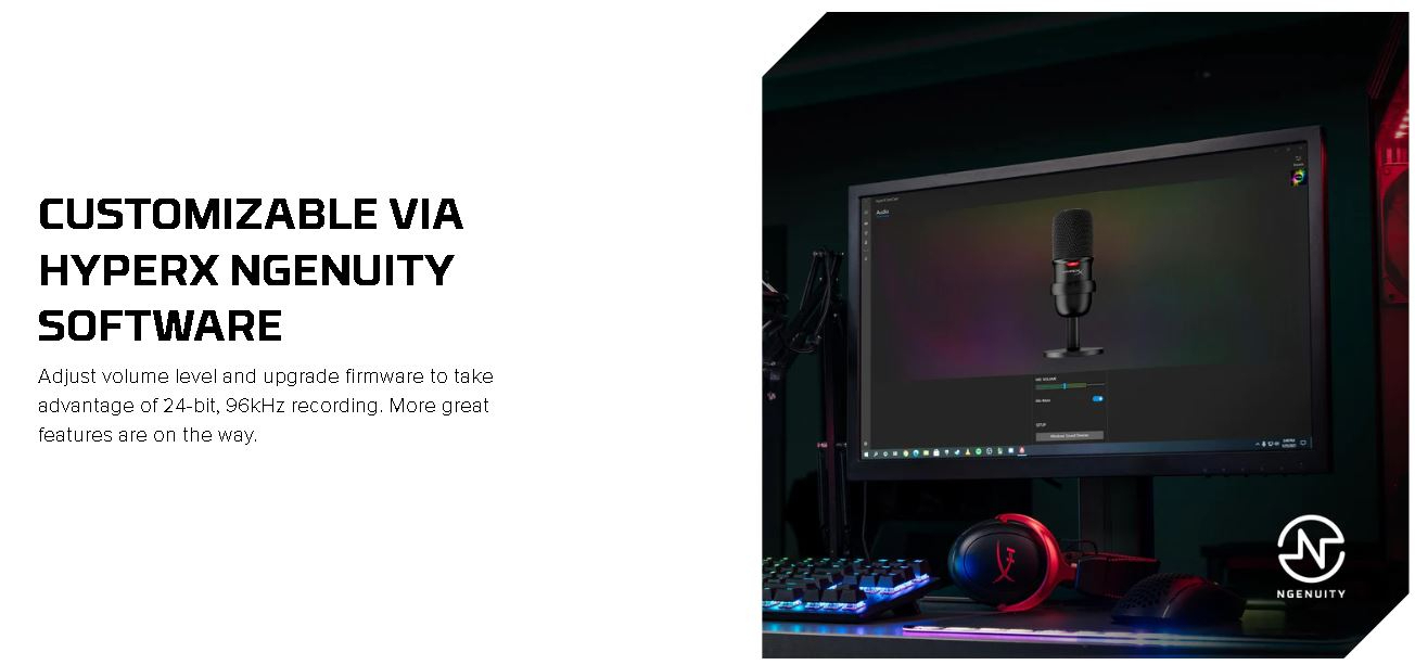 HyperX Solocast USB Microphone with Flexible, Adjustable stand, Tap to ...
