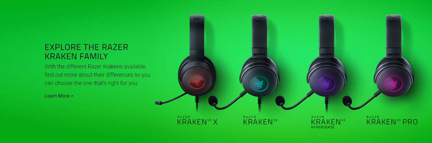 Razer Kraken V3 X Wired USB Gaming Headset with Razer™ TriForce Driver ...
