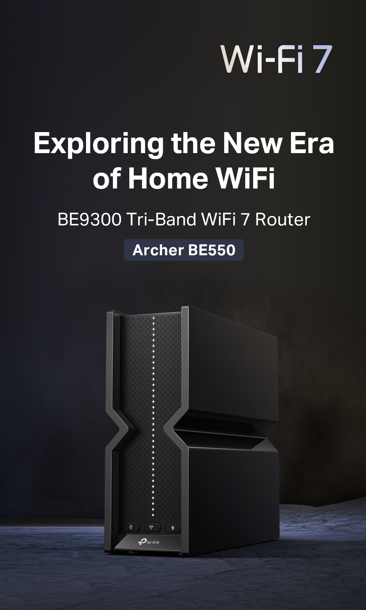 TP-Link Archer BE550 BE9300 WiFi 7 Wireless Tri Band EasyMesh Gigabit ...