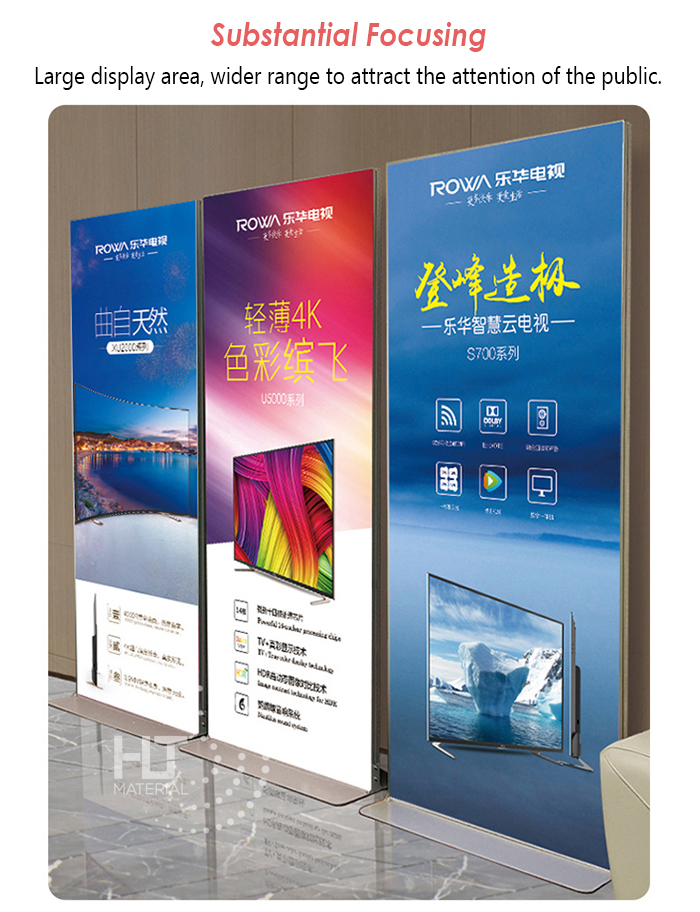 Vertical Floor 2 Sided KT Board Standing Advertising Poster Display ...