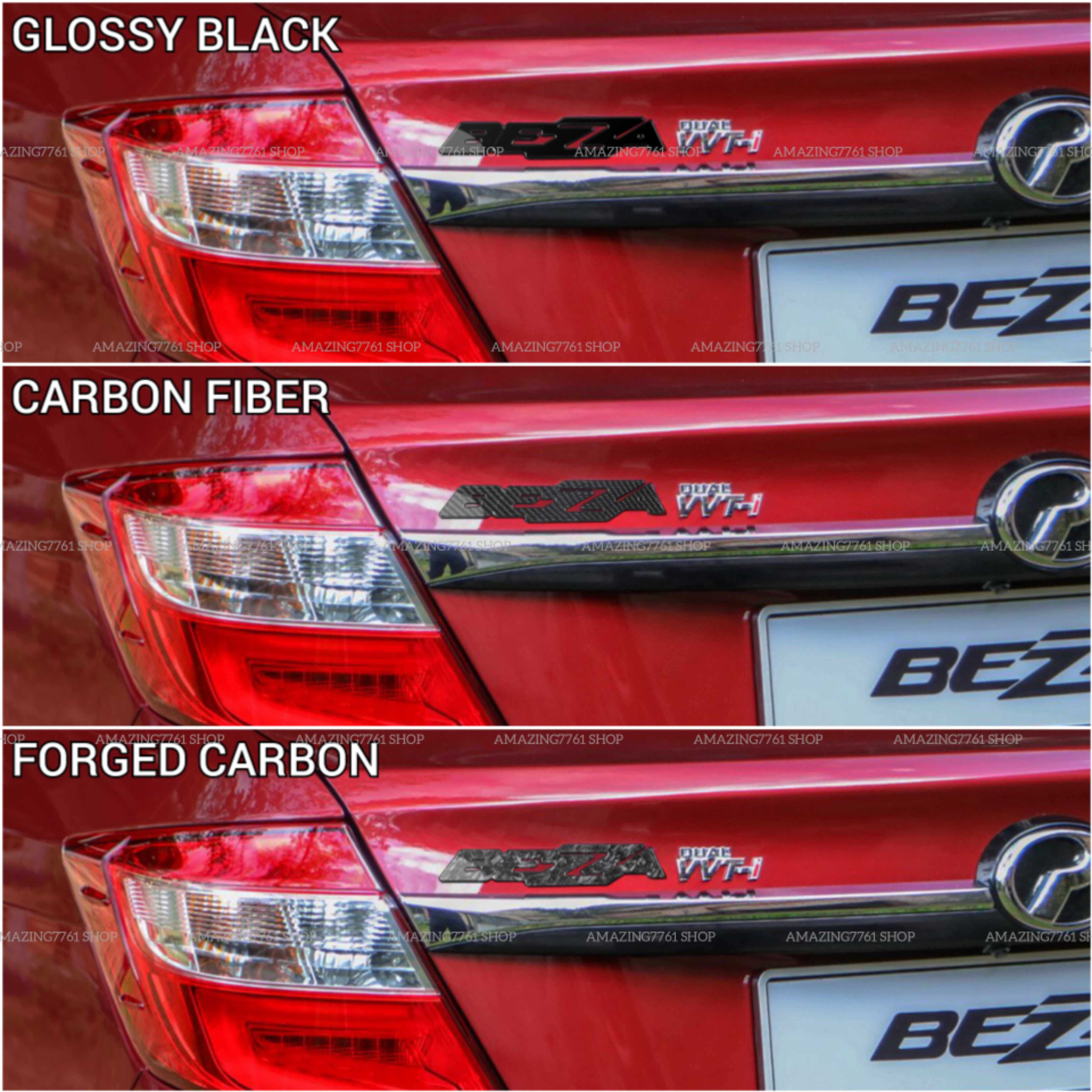 AMAZING PERODUA BEZZA 2016-2024 CAR REAR BEZZA WORD LOGO EMBLEM FRAME ...