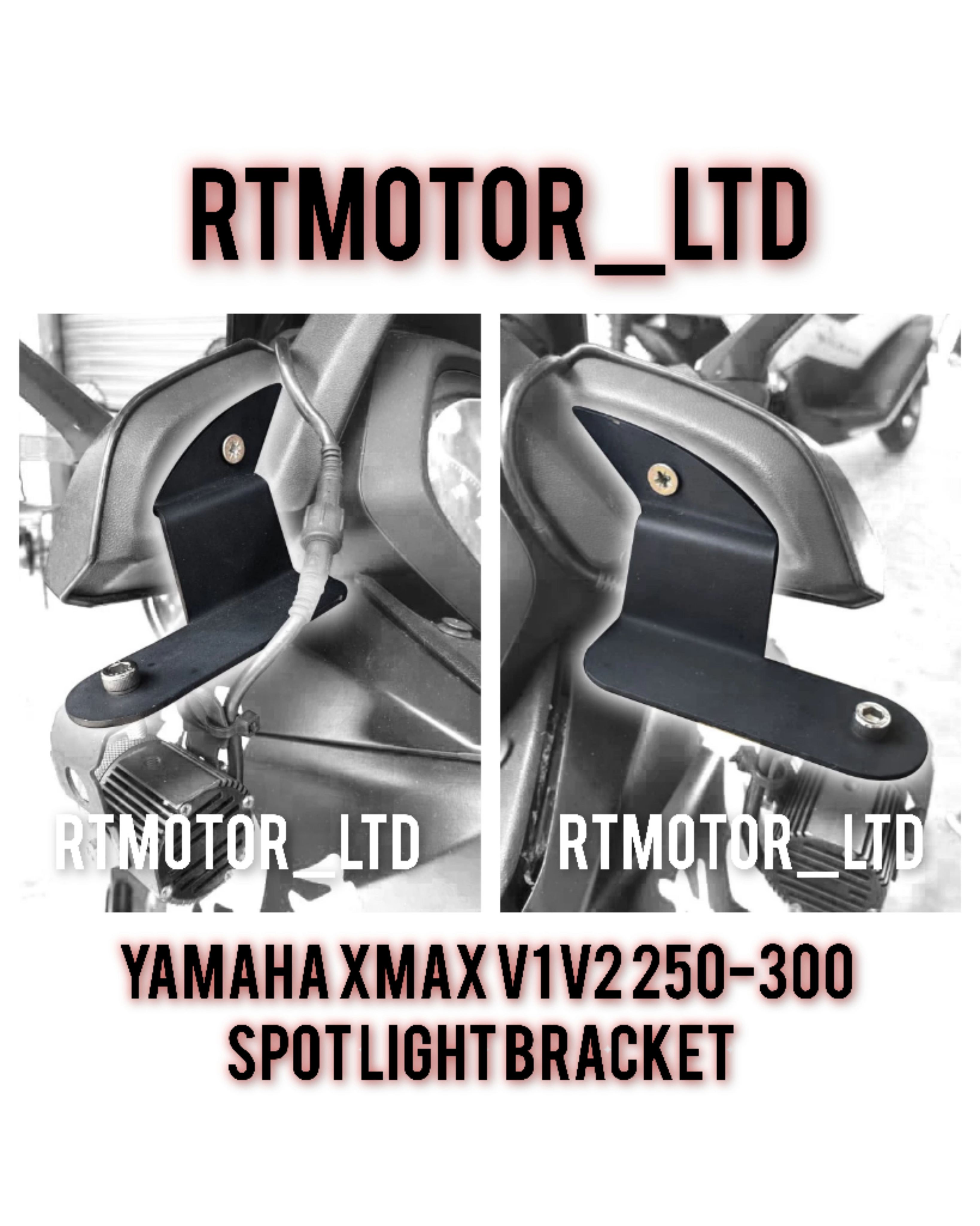 YAMAHA XMAX V1-V2 XMAX250-300 SPOT LIGHT BRACKET [ SPORTLIGHT BRACKET ...