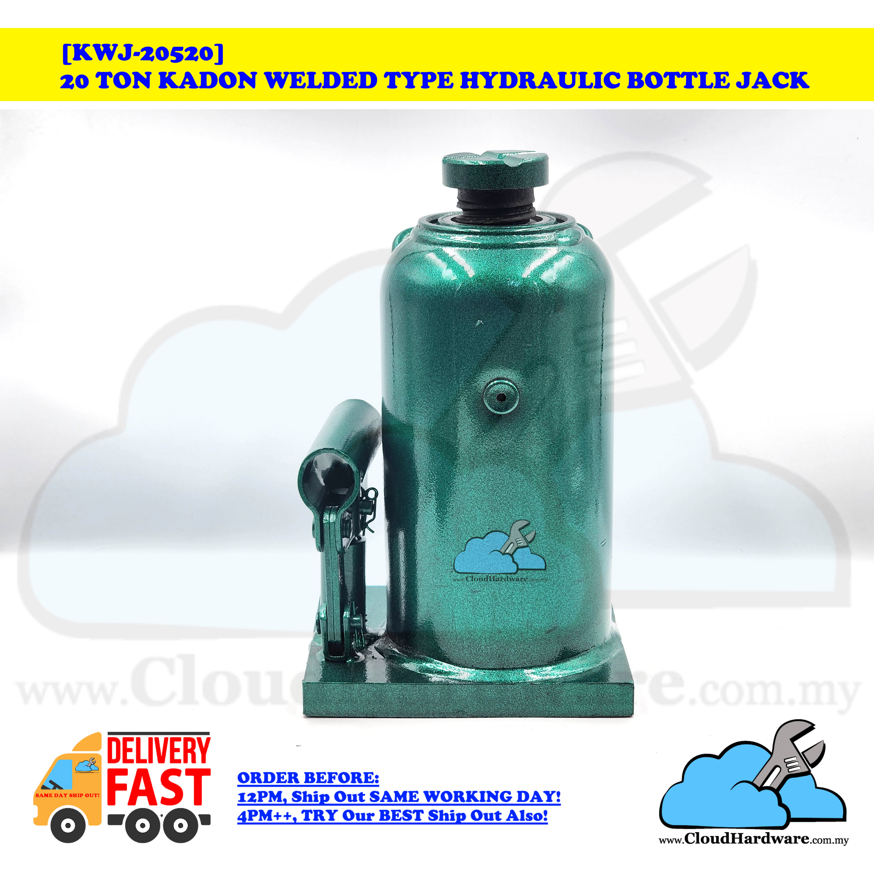 (KWJ-20520) 20 TON KADON WELDED TYPE HYDRAULIC BOTTLE JACK | Shopee ...
