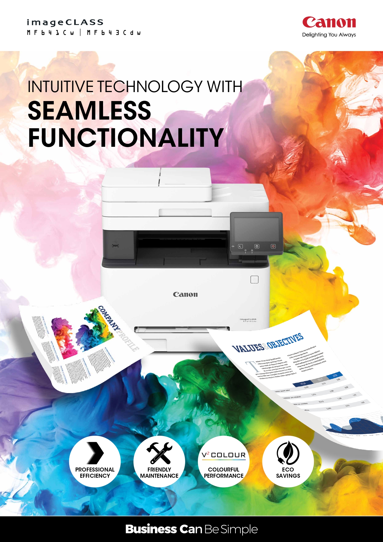 Canon Imageclass MF643CDW A4 3-in-1 WI-FI Color Laser Printer – Auto ...