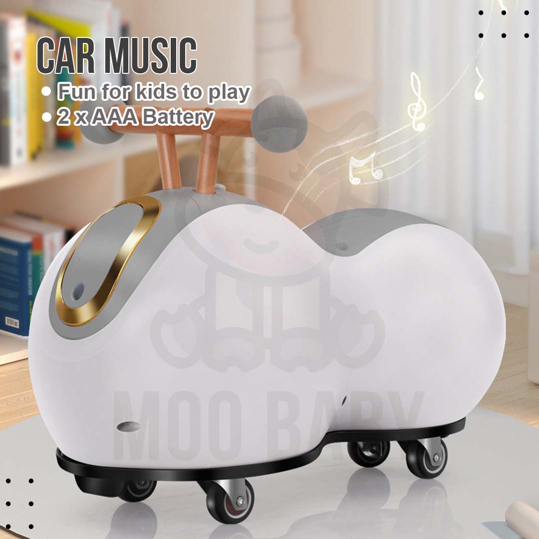 ⭐Moo Baby Peanut Car Baby Car Kids Car Swing Car Kids Ride On Push Car ...