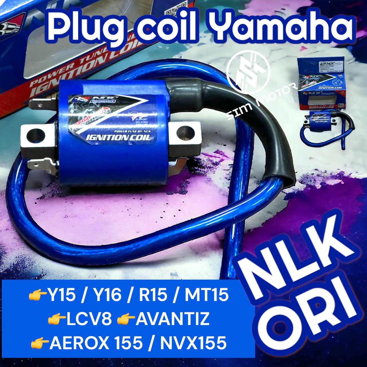 NLK PERFORMANCE RACING PLUG COIL FI CARBURETOR LC135 Y15ZR Y16 LCV8 ...