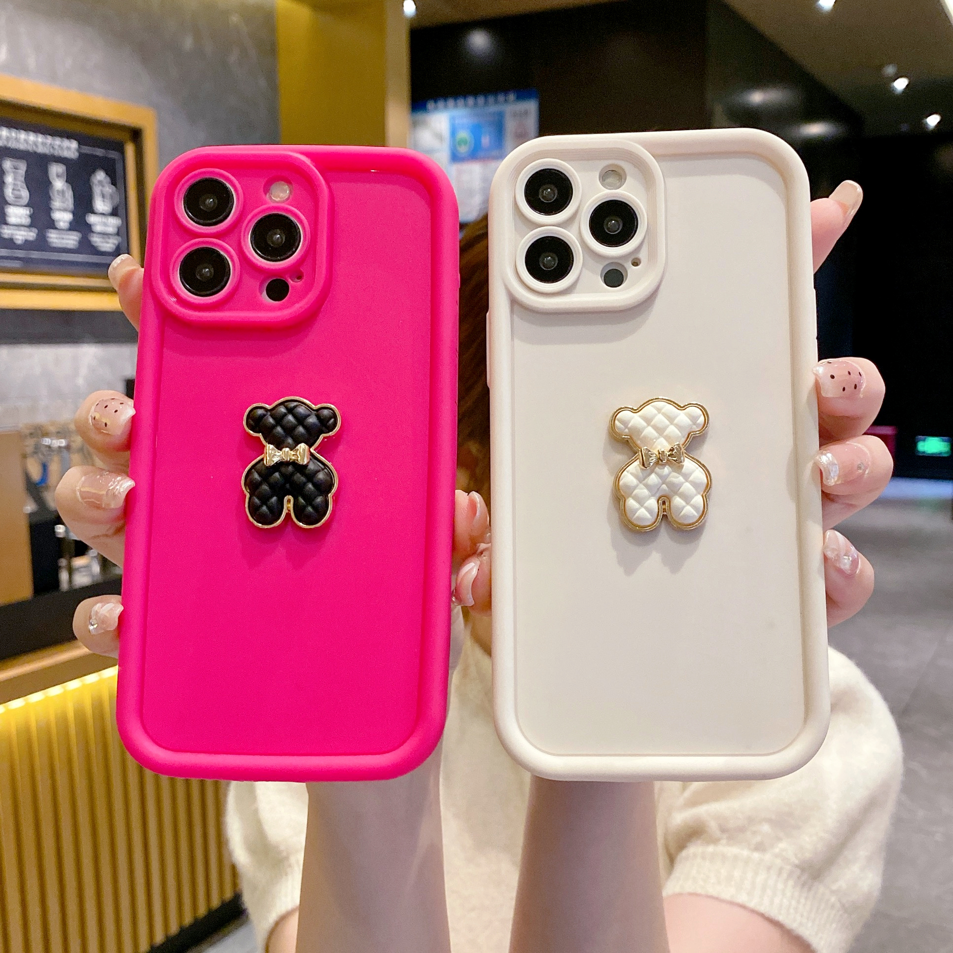 OPPO Reno 5F 4G 10 10 Pro 11 12 Pro A60 5G candy colour cute mini bear ...