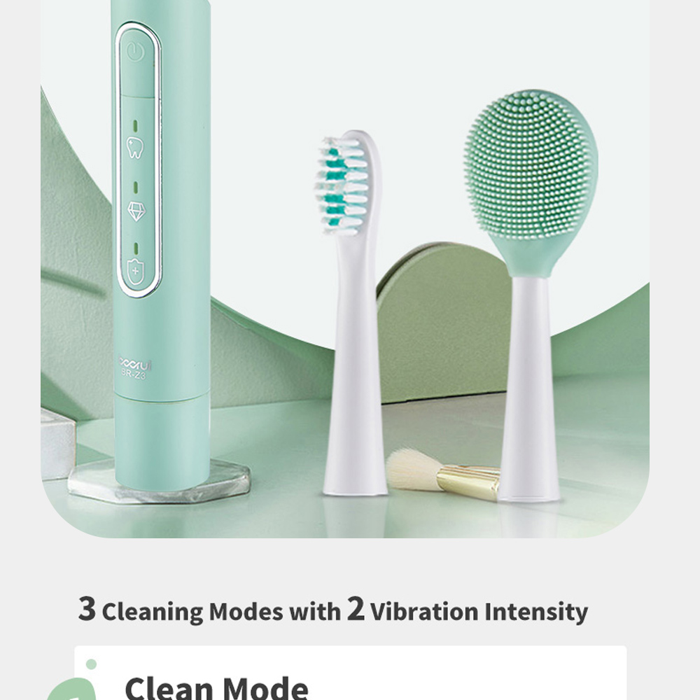 Simplus Electric Toothbrush 2In1 Washing Face&Brushing Teeth Waterproof ...