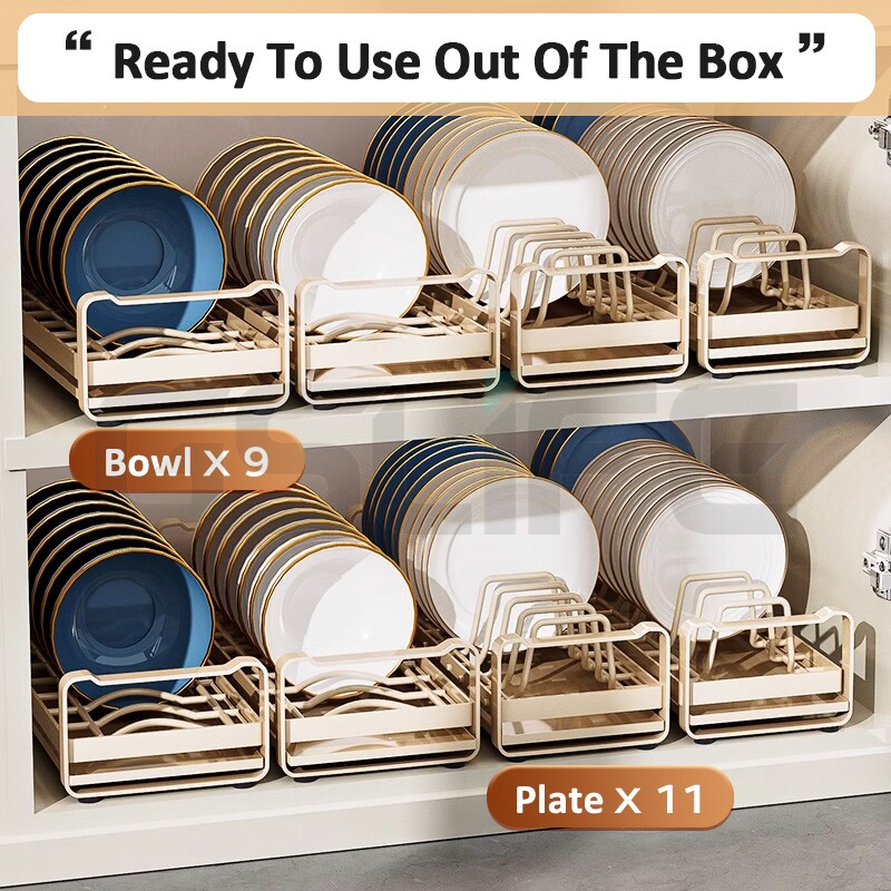 GSlife Dish Rack Kitchen Plate Holders Storager Dish Dying Rack Bowl ...