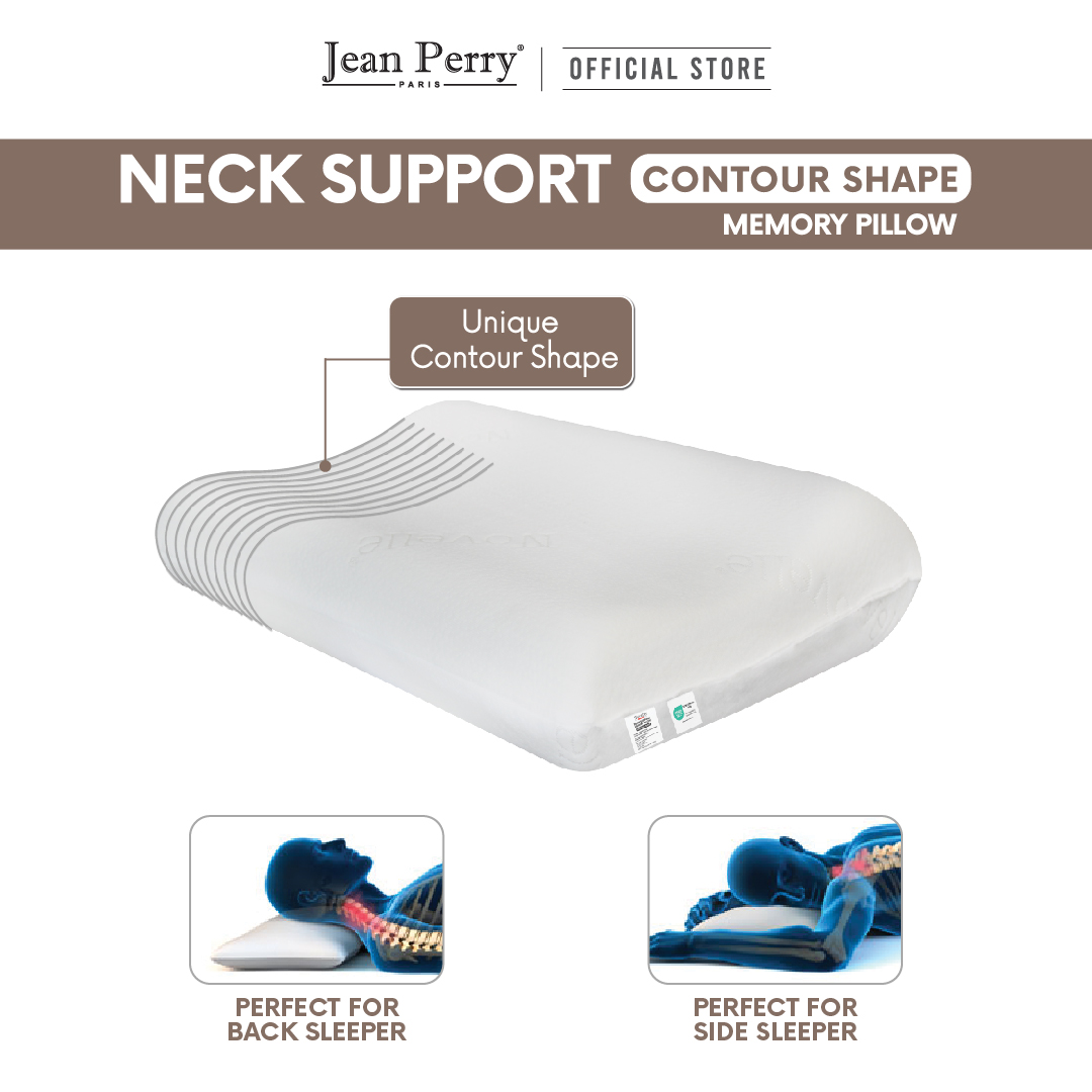 Novelle Neck Support Contour Shape Memory Pillow | Shopee Malaysia