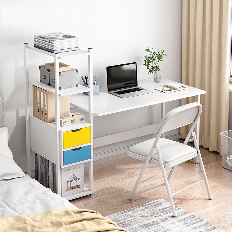 Dream Home Study Table With Book Shelf 4 Tiers Ikea Study Table Book ...