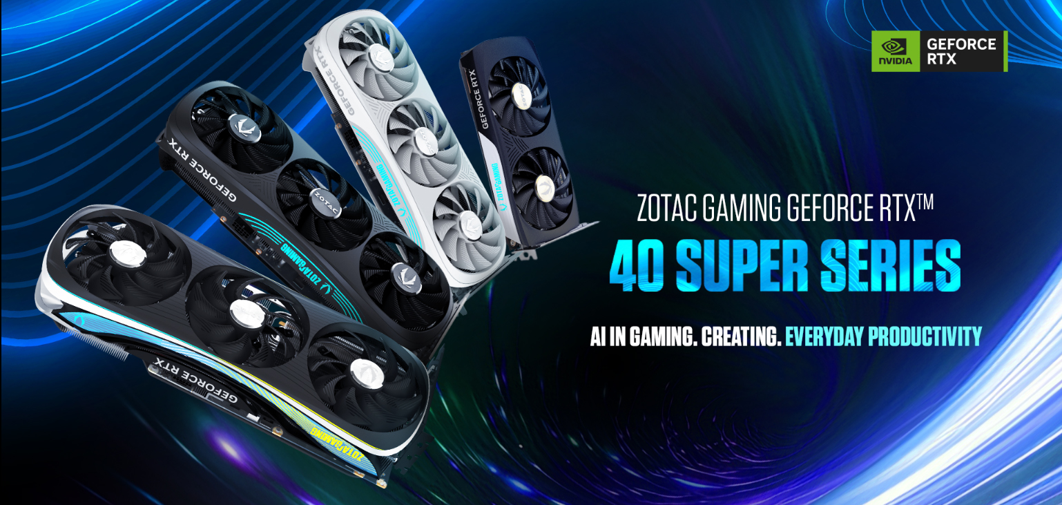 ZOTAC Gaming GeForce RTX4070 Super Trinity Graphics Card - Black ...