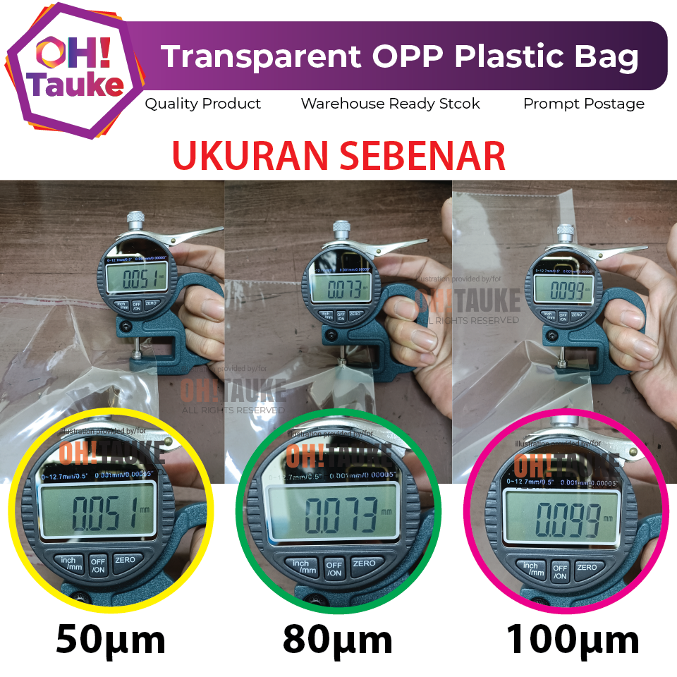 Beg Plastik OPP Transparent OPP Bag ±100pcs (Size Listing 2/3) | Shopee ...
