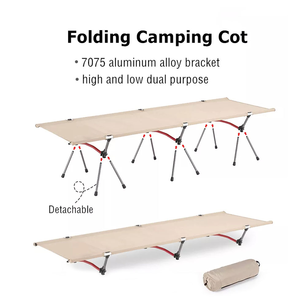 UtanKing™ Aluminum Camping Bed Outdoor Folding Camping Cot Heavy Duty ...