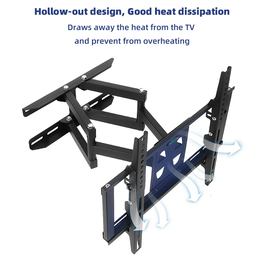 Heavy Duty Double Arm LED TV Adjustable TV Bracket Tilting Swivel Wall ...