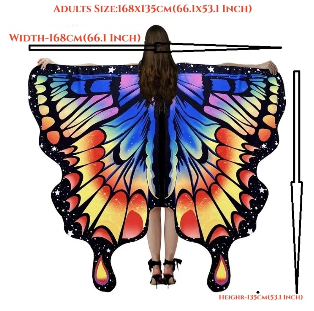 MYLITTLELASS Beautiful Adult Butterfly Wing Insect Wings Dress Up ...