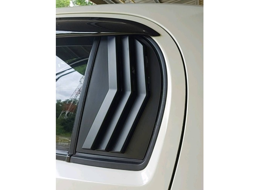 Perodua Myvi Window Cover Mustang Shark Fin Sport Style Matte Black ...