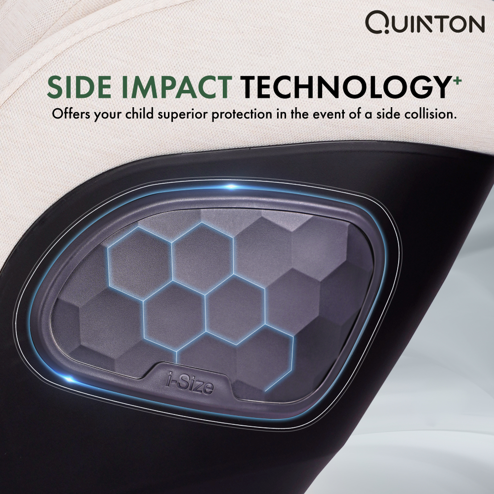 Quinton Coxy R129 I-size Child Safety Car Seat | 360 Rotation | 40cm to ...