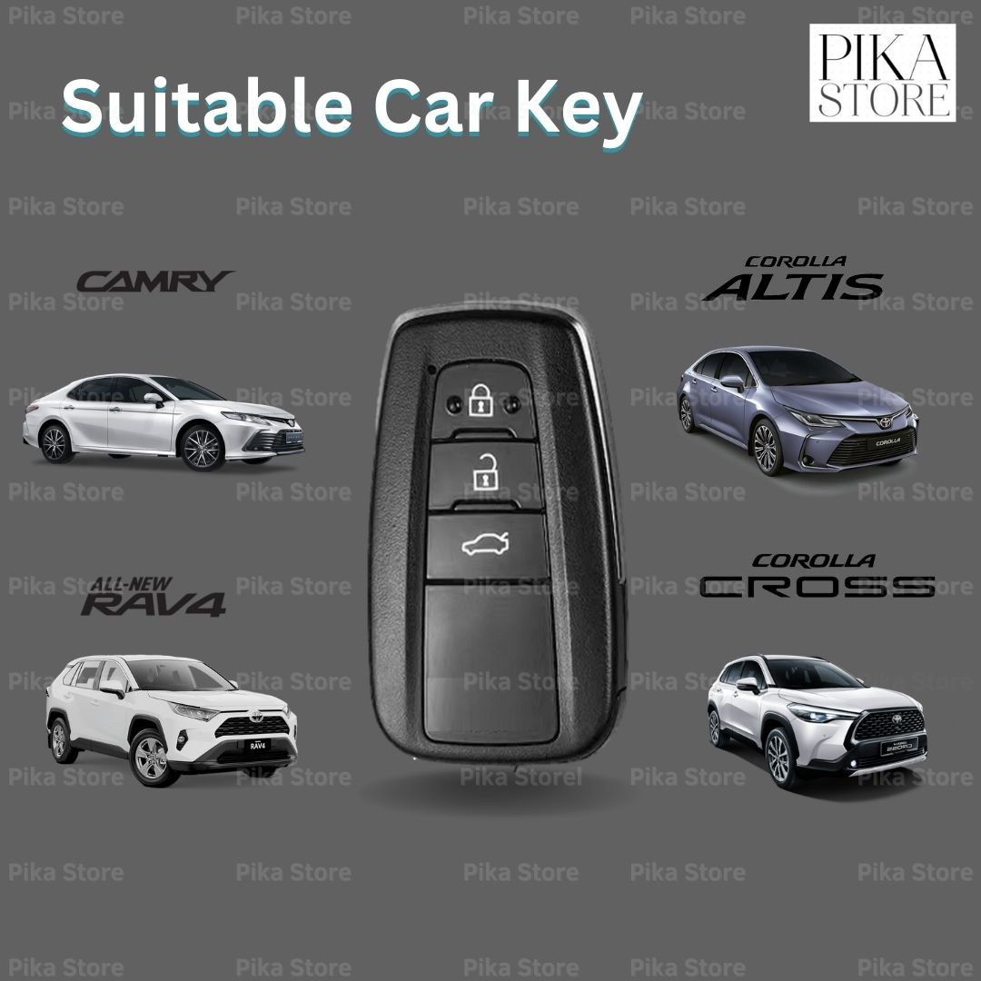 LEATHER Toyota Toyota Cross Key Cover Corolla Altis RAV 4 Camry Key ...