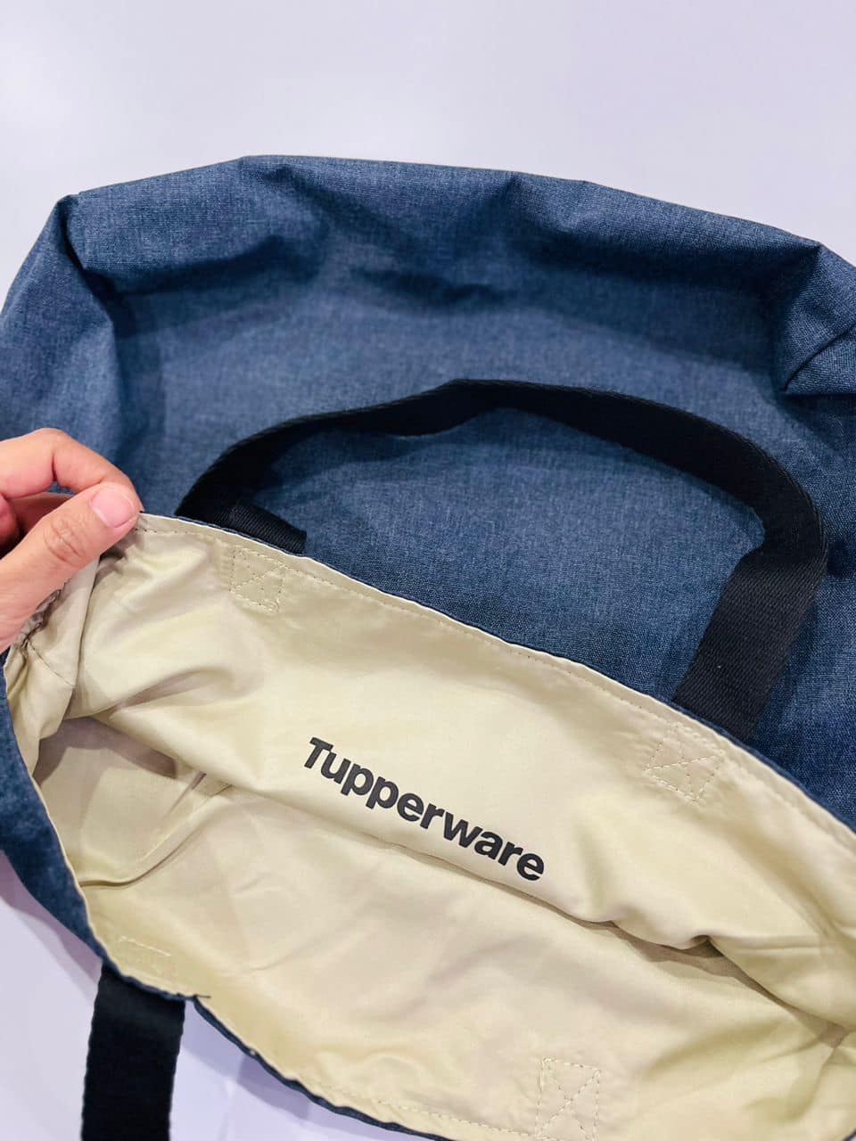 Tupperware Sling Bag (KitBag Blue Recycle Bag) Ruby To Go Pouch Beg ...