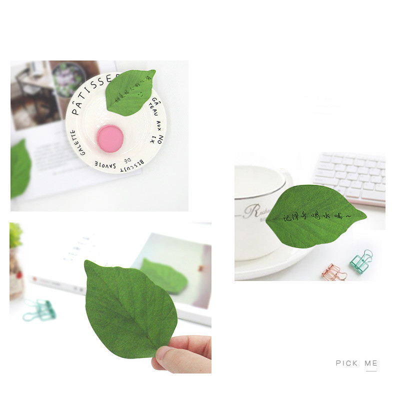 INS Creative Tree Leaf Shape Sticky Notes DIY Decorations Journal ...