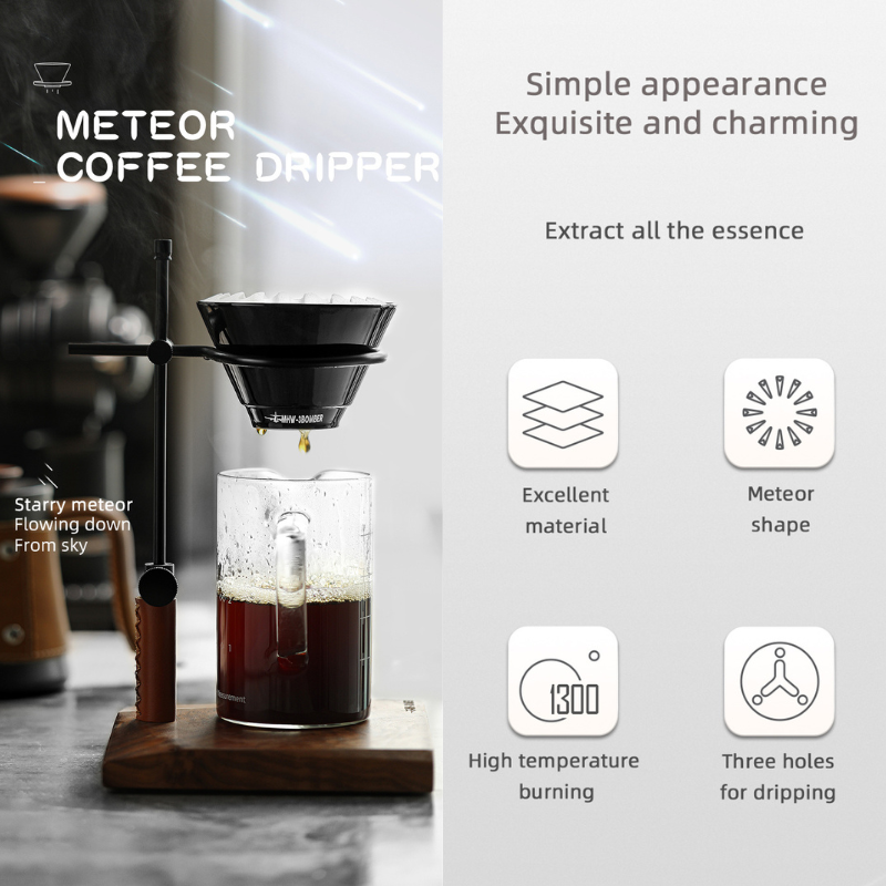 MHW-3BOMBER -Meteor Coffee Dripper Cake shape Coffee Dripper 155 /185 Ceramic Pour over dripper ...
