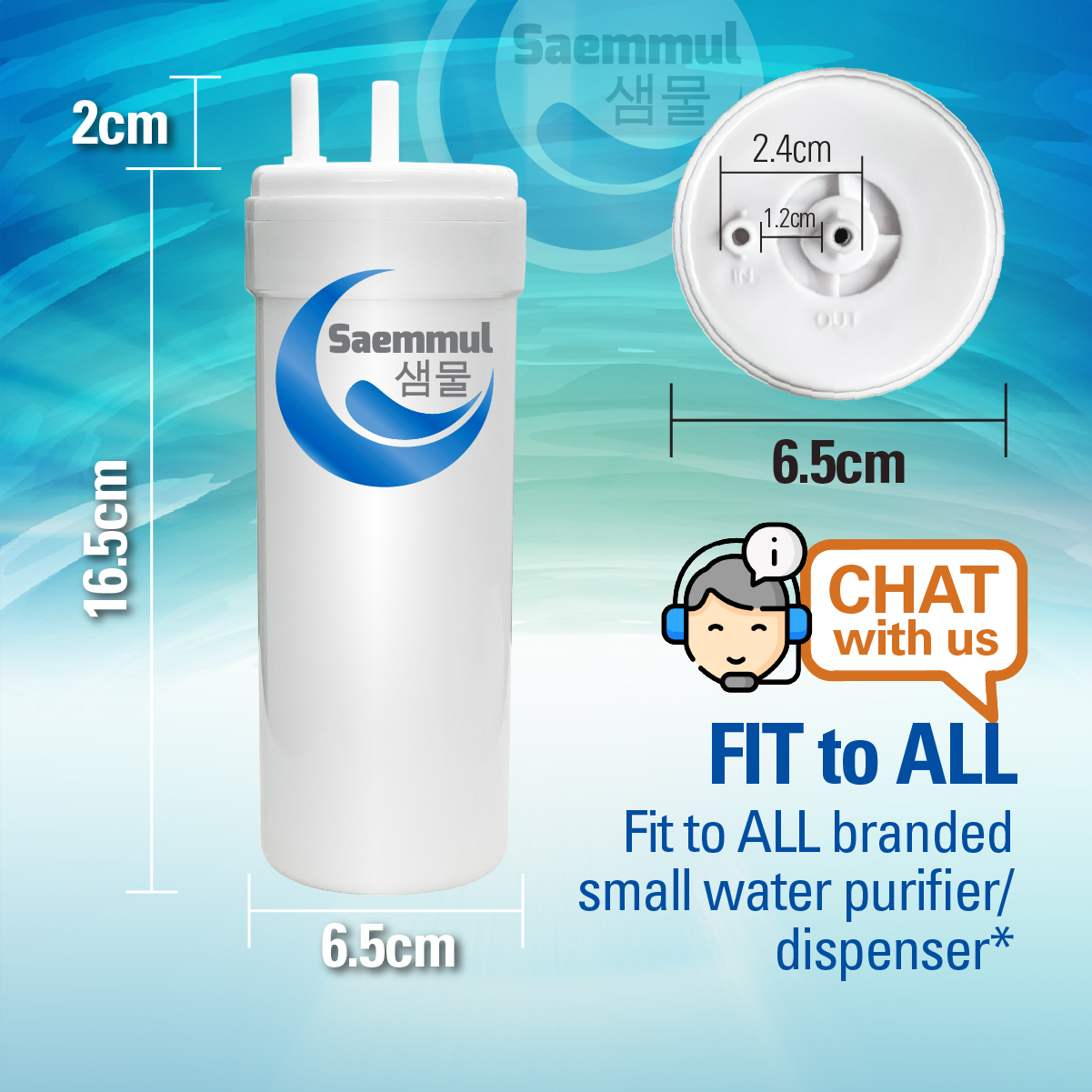 SAEMMUL Coway Korean Halal Oem Villaem Water Filter Cartridge / 3 Stage ...