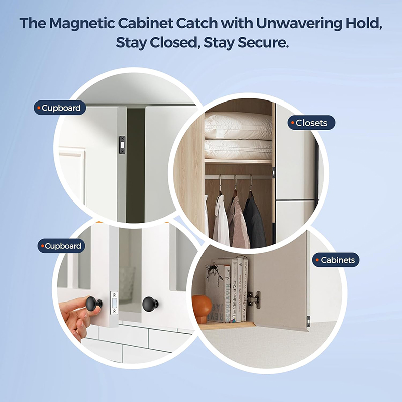 Cabinet Magnetic Catch Adhesive and Screw Ultra Thin Cabinet Door ...