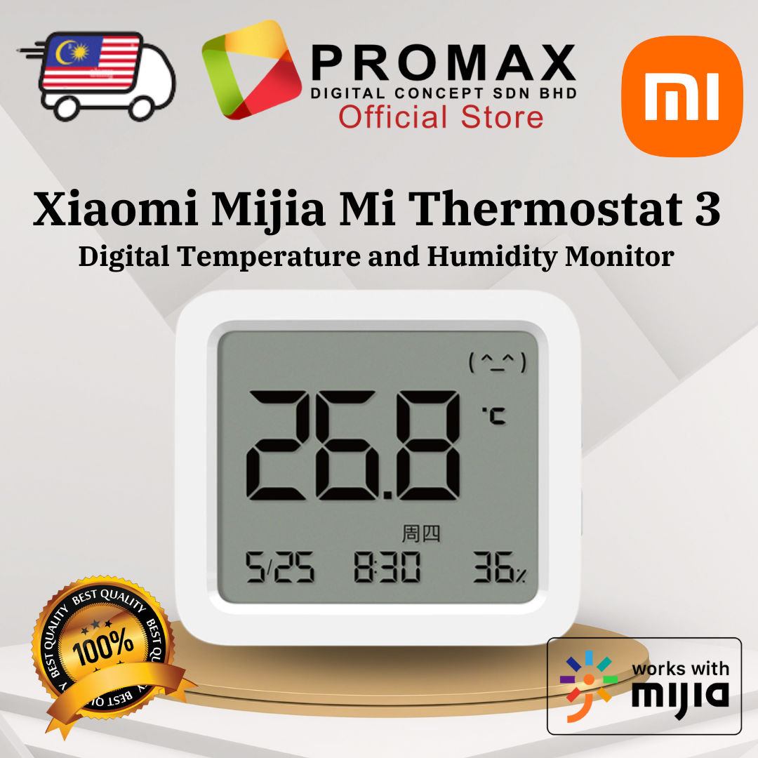 Xiaomi Mijia Mi Thermostat Temperature and Humidity Monitor 2 / 3 ...