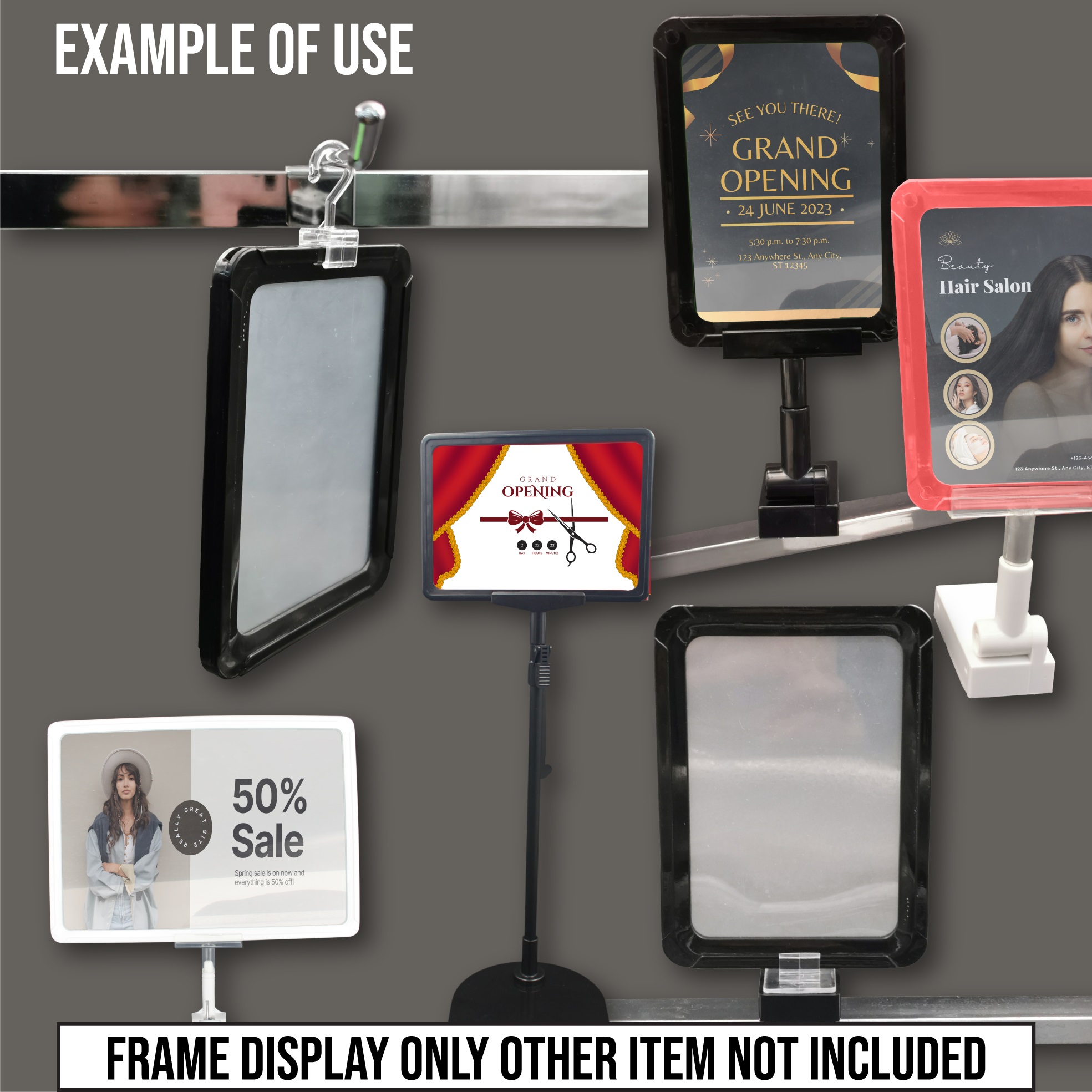 JME Ready Stock Promotion Poster Display Frame POP Frame A3 A4 A5 A6 ...