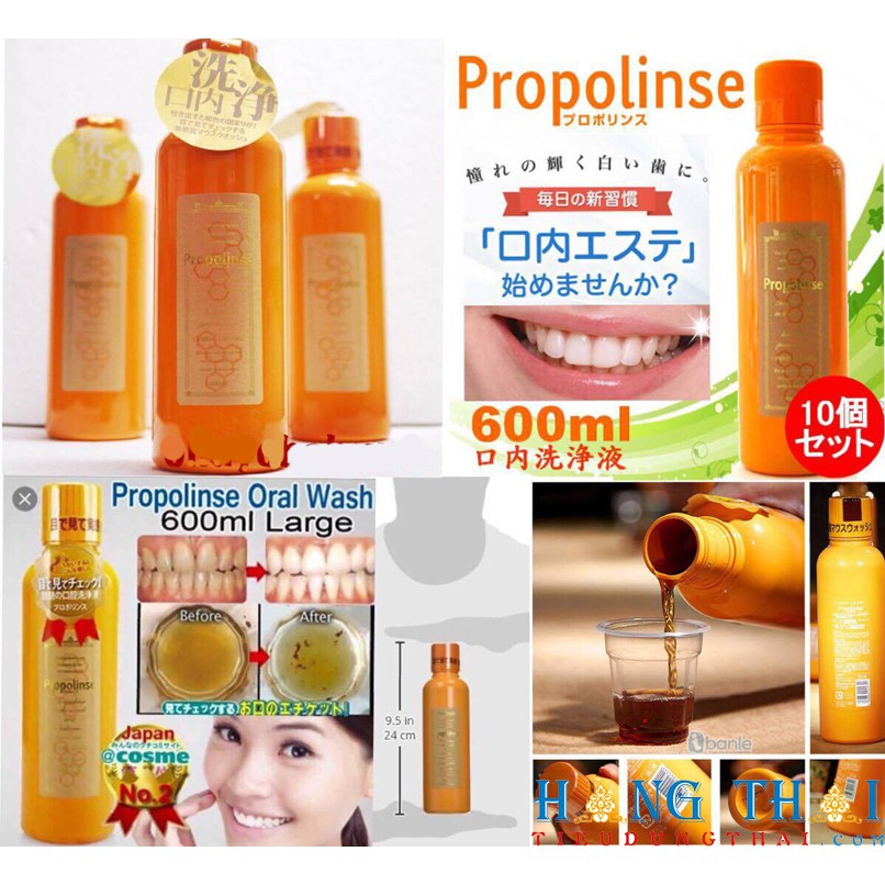 Propolinse Honey Original Mouthwash (600ml/150ml) (Propolinse Honey ...