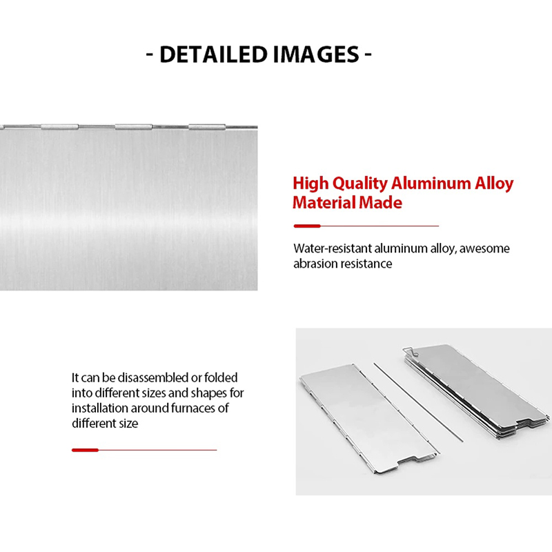 C-Mall Outdoor Picnic Wind Deflector Mini 10Piece Stove Wind Deflector ...