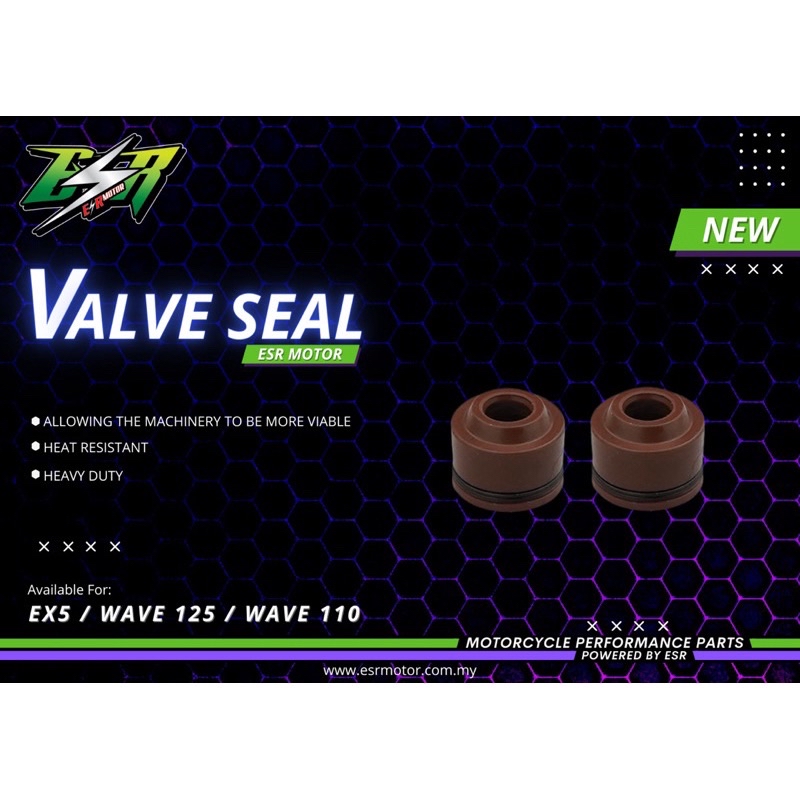 ESR MOTOR VALVE SEAL DOUBLE SPRING Y15ZR LC135 Y16ZR NVX155 EX5 DREAM ...