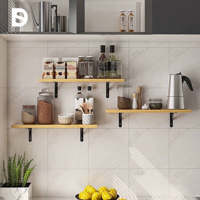 🇲🇾Wall Rack Hanging L Shelf Rak Hiasan Dinding Shelves Mounted ...