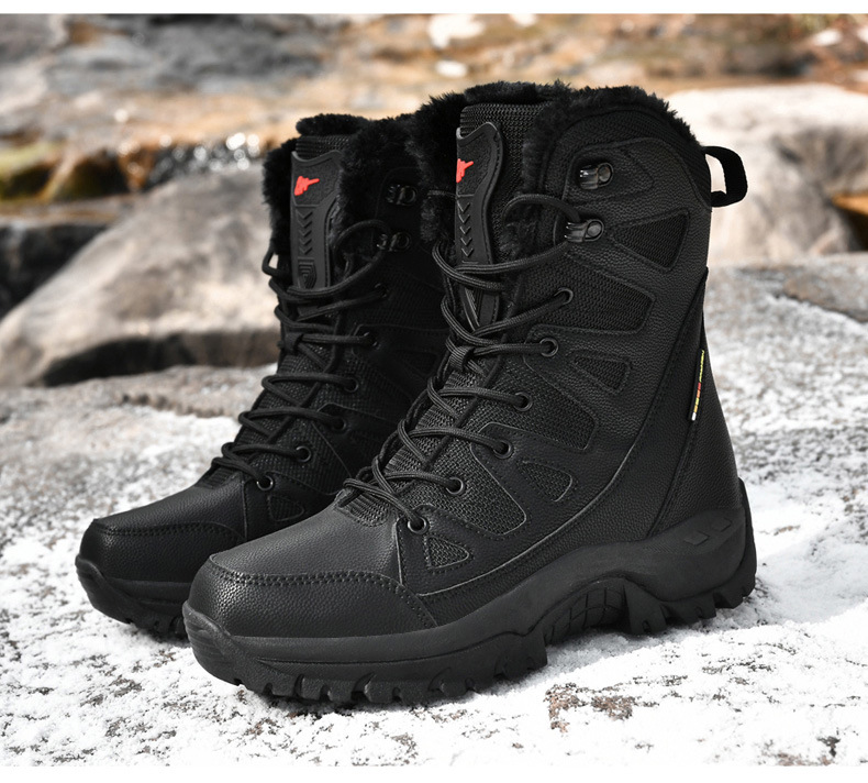 Winter Waterproof Snow Boots Men Winter Shoes Men 冬天鞋子 雪地靴 Anti Slip ...